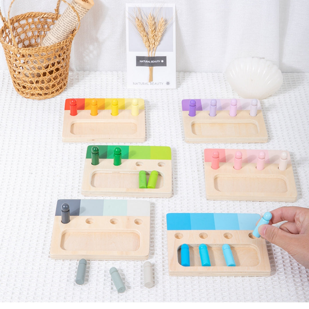 Gradient Colour Pegs Matching Palette Sets – busyboard.com.au