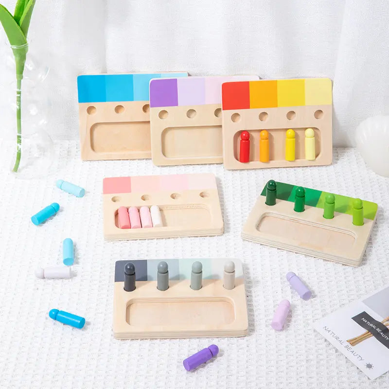 Gradient Colour Pegs Matching Palette Sets – busyboard.com.au