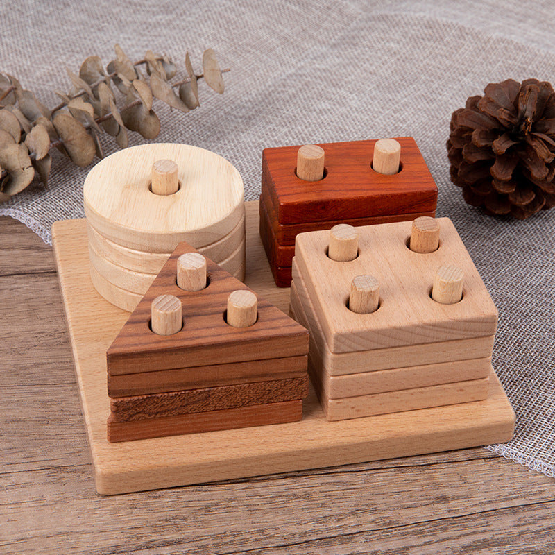 Premium Natural Wood Educational Toy Set – busyboard.com.au